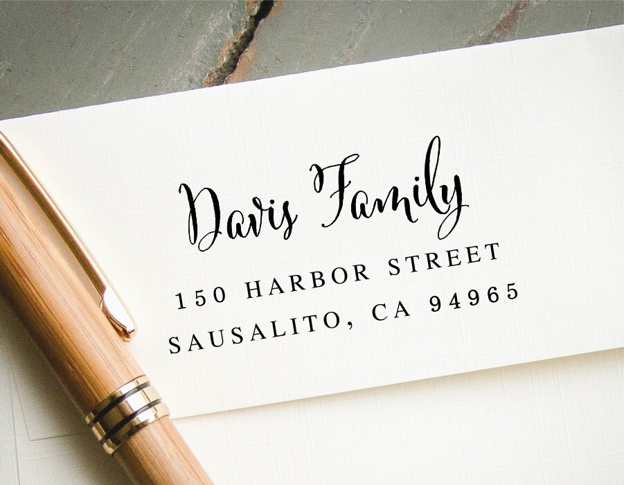 Self Inking Custom Address Stamp Custom Stamp Personalized | Etsy