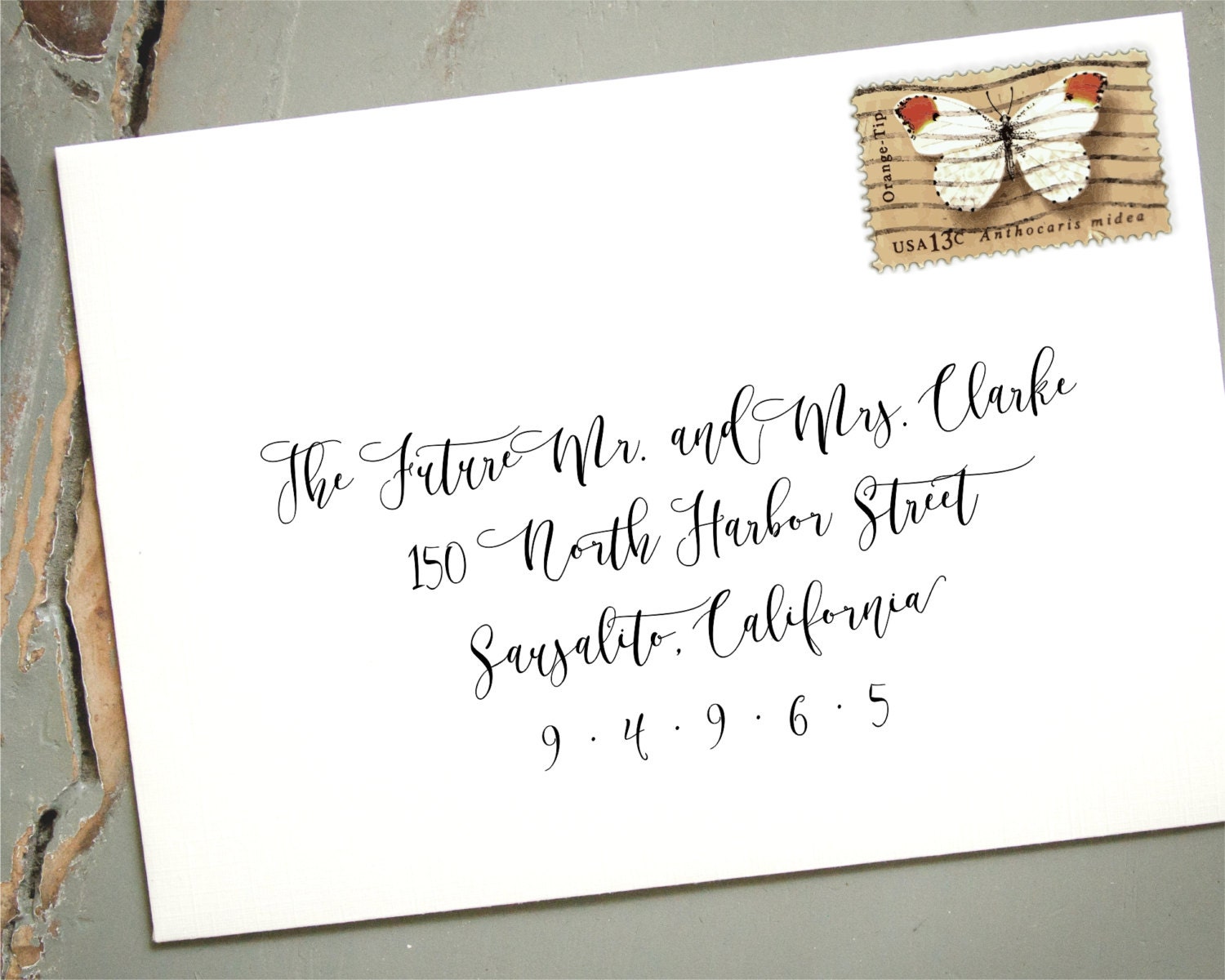 Extra Large Self-Inking Address Stamp Custom Wedding | Etsy