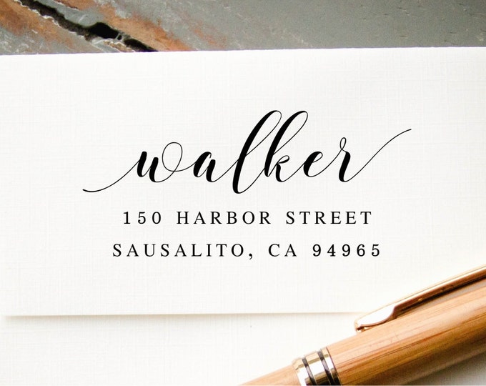 Return Address Stamp, Self Inking Address Stamp, Address Stamp, Wedding ...