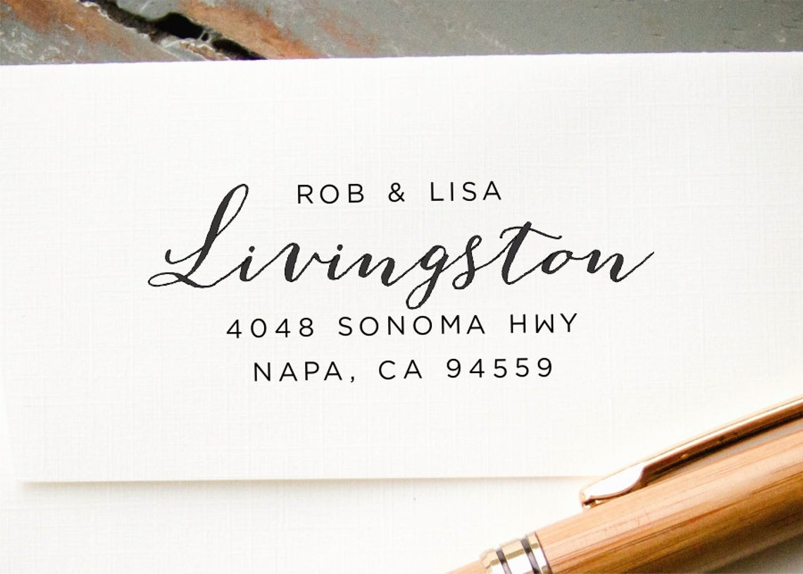 Address Stamp Self-inking Custom Rubber Stamp Personalized - Etsy