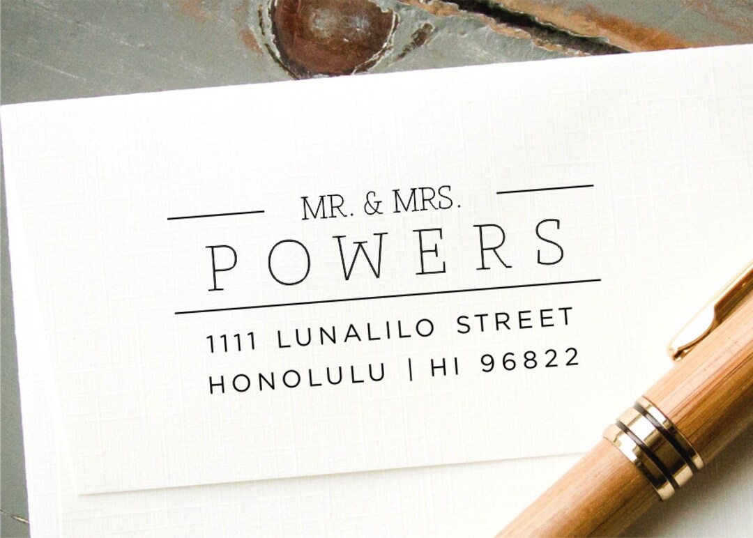 Pre-inked Stamp, Custom Address Stamp, Custom Rubber Stamp ...