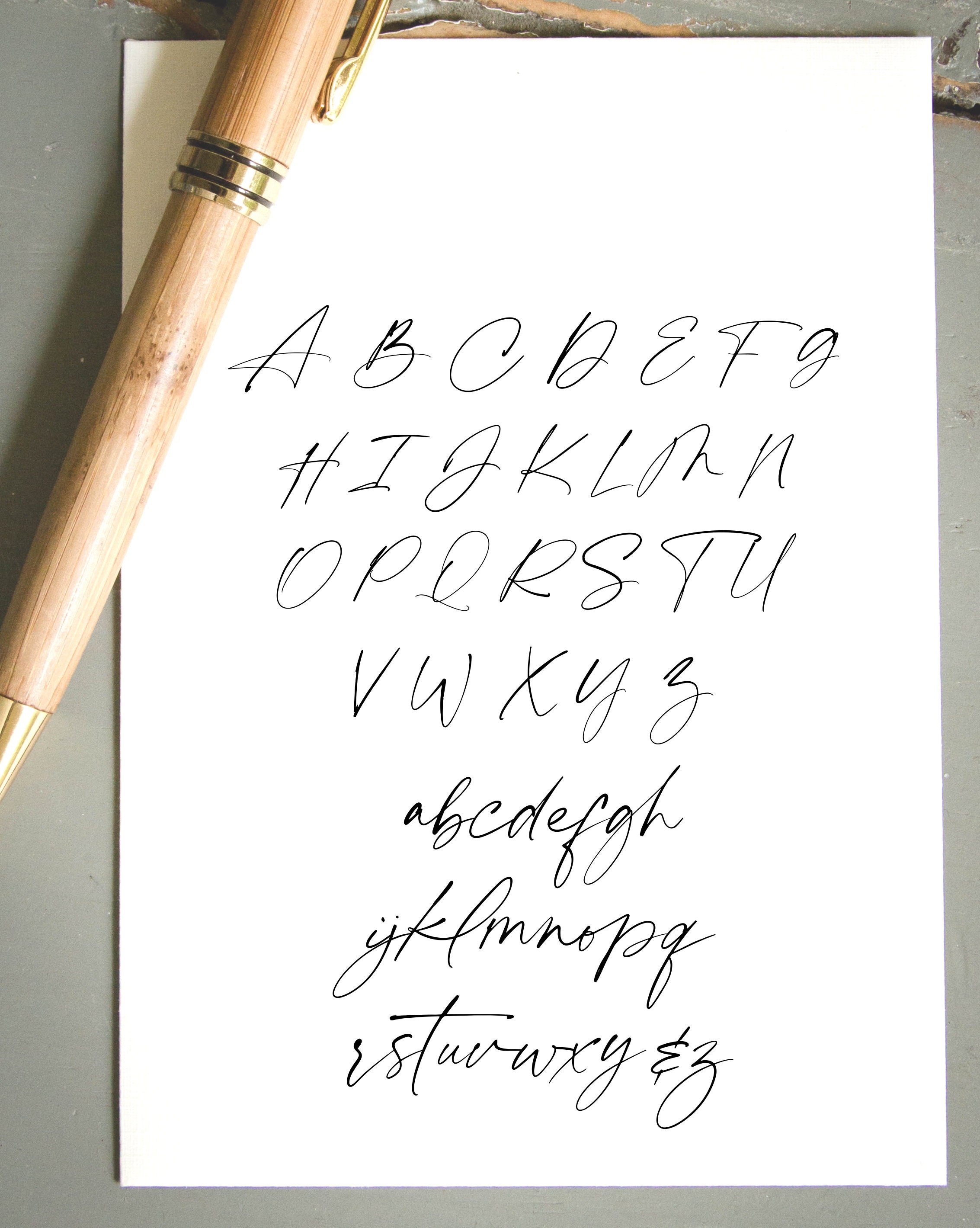 Self-inking Calligraphy Address Stamp: Personalized Return Address - Etsy