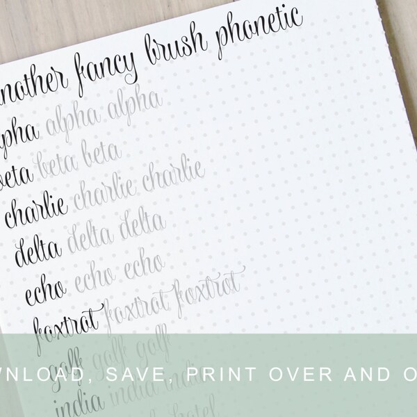 Fancy Calligraphy Practice Sheets - Etsy