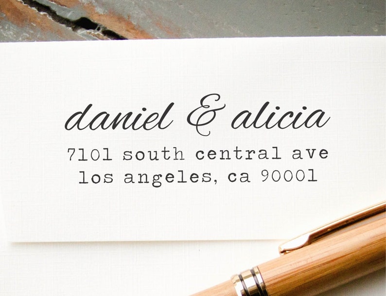 Self Inking Return Address Stamp Custom Stamp Custom Address | Etsy