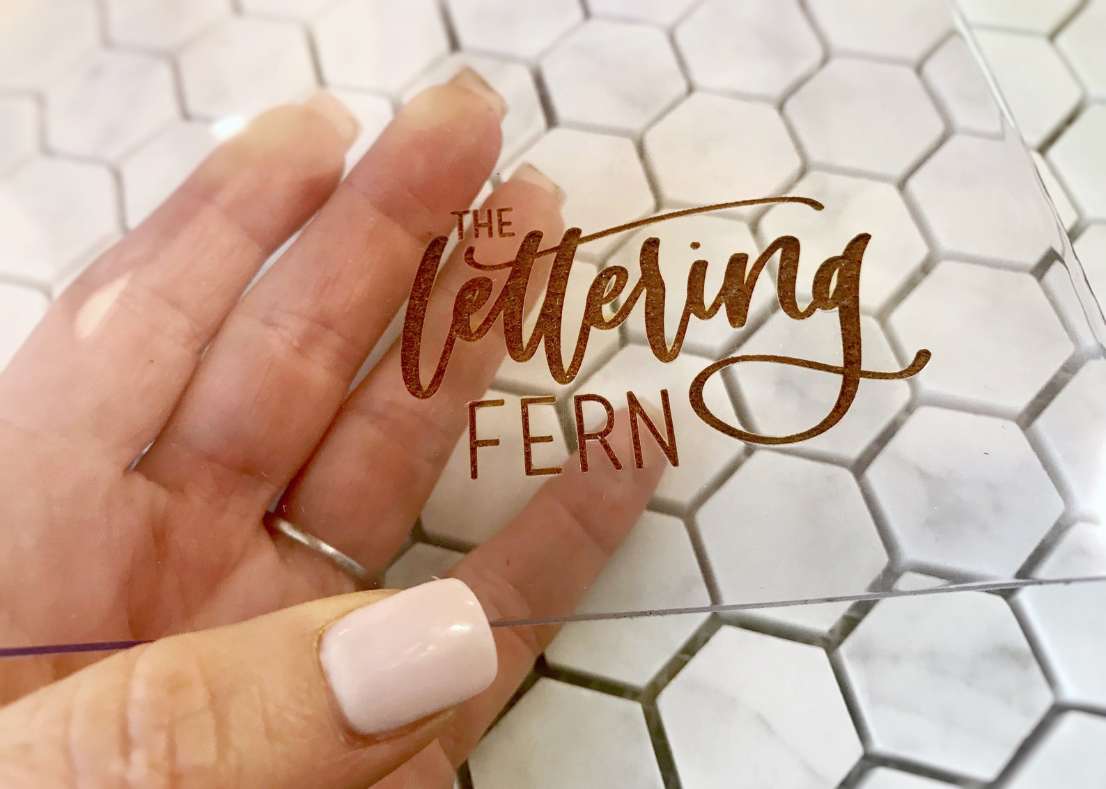 Monogrammed Clear Writing Pad Light Pad Writing Blotter Desk | Etsy