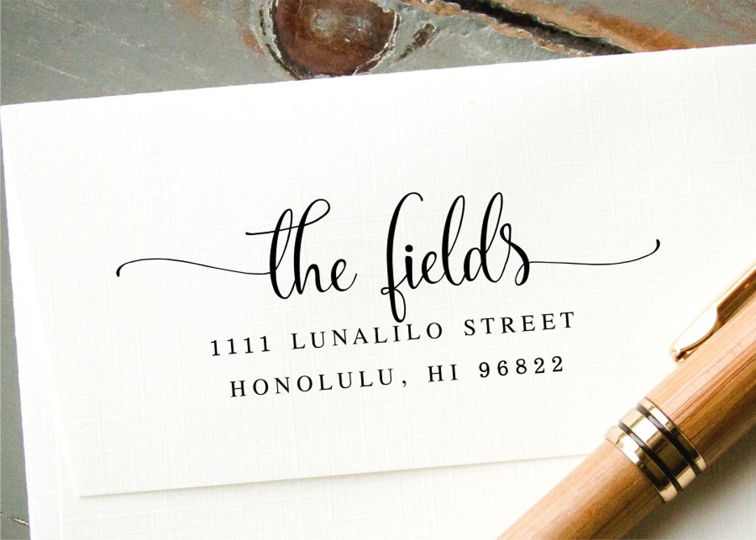Custom Address Stamp, Self-inking Stamp, Return Address Stamp, Custom ...