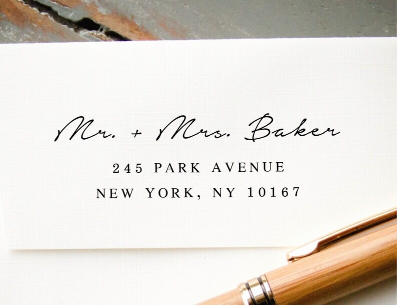 Self-inking Return Address Stamp Custom Stamp Personalized - Etsy