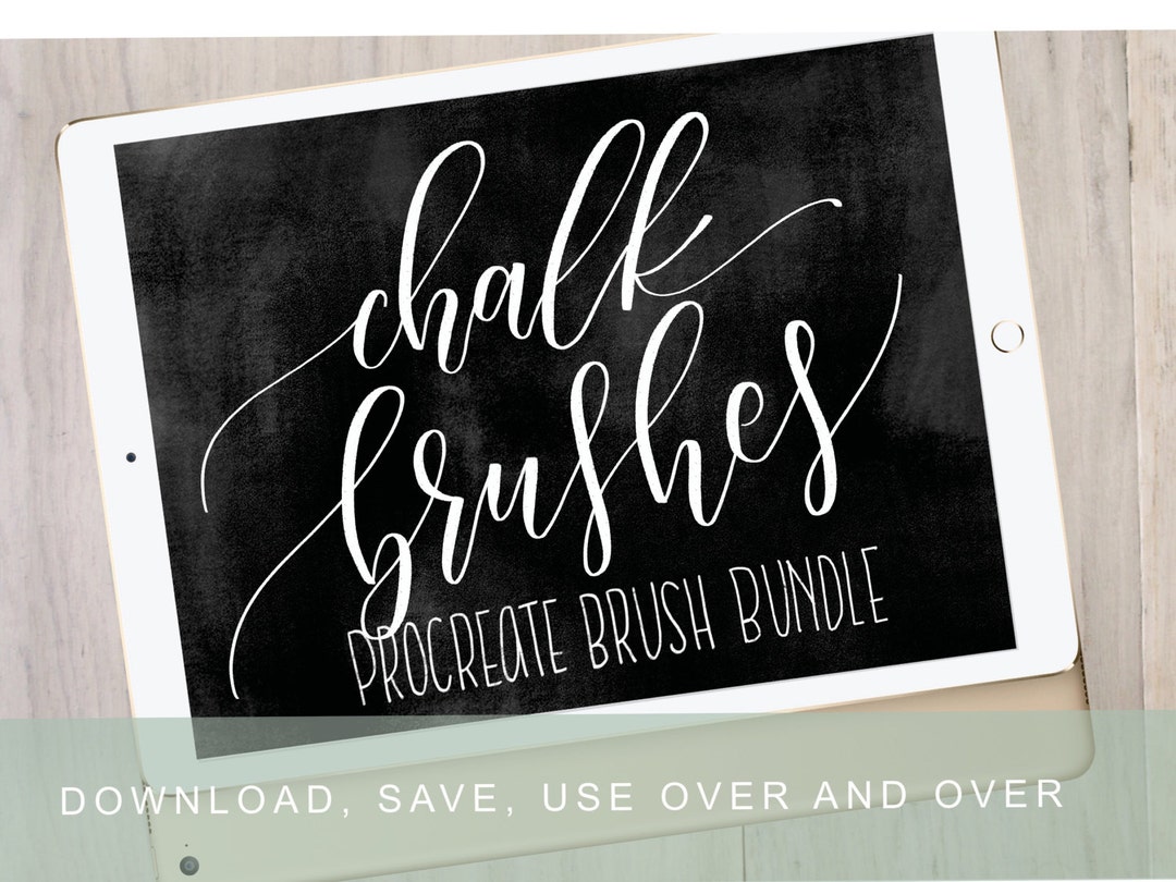 Procreate Brush Bundle | Chalk Lettering Brushes | Brushes for iPad Pro ...