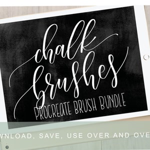 Procreate Brush Bundle | Chalk Lettering Brushes | Brushes for iPad Pro ...
