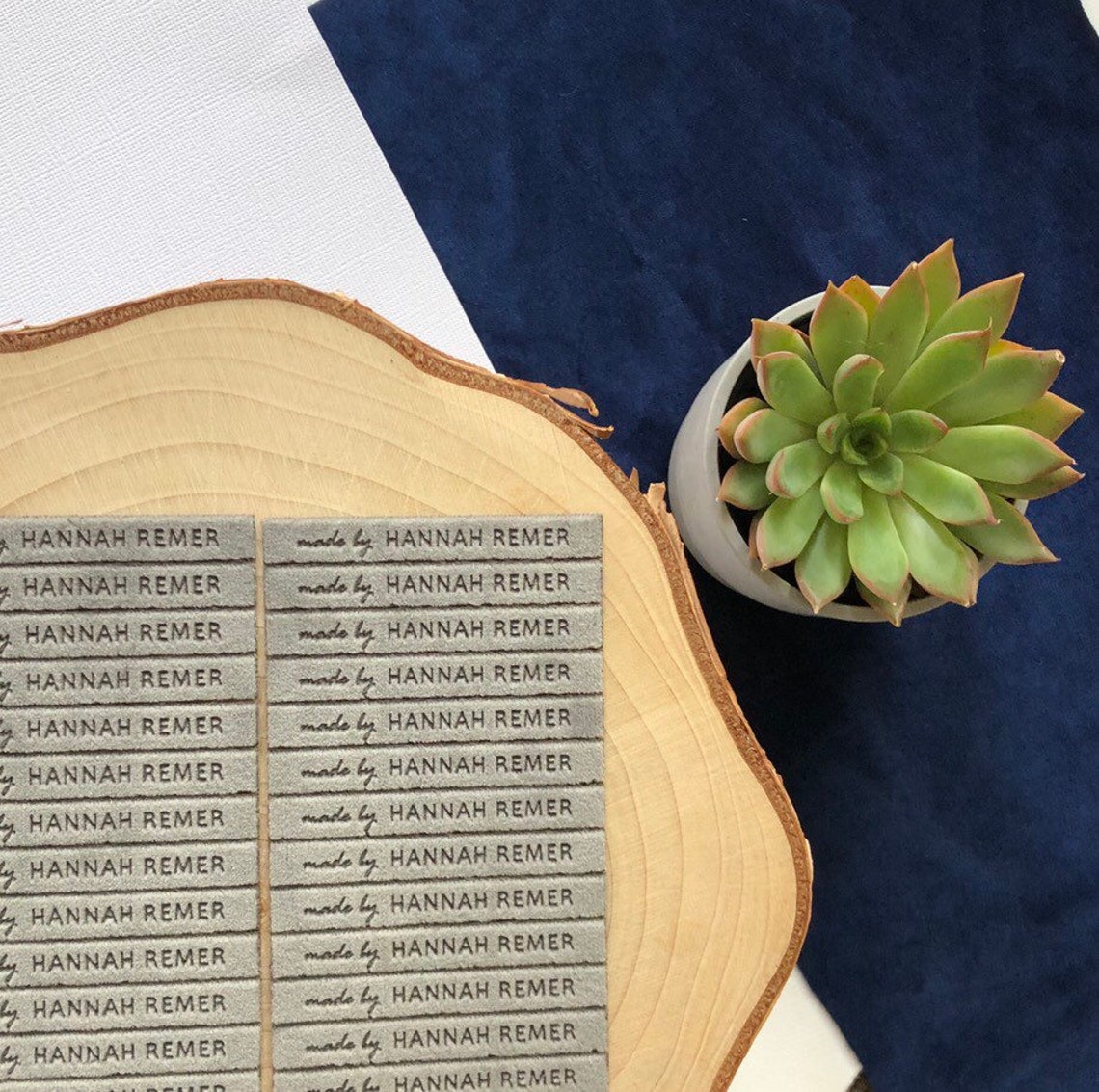 Lux Velvet Custom Labels 6cm x 0.8cm | Etsy