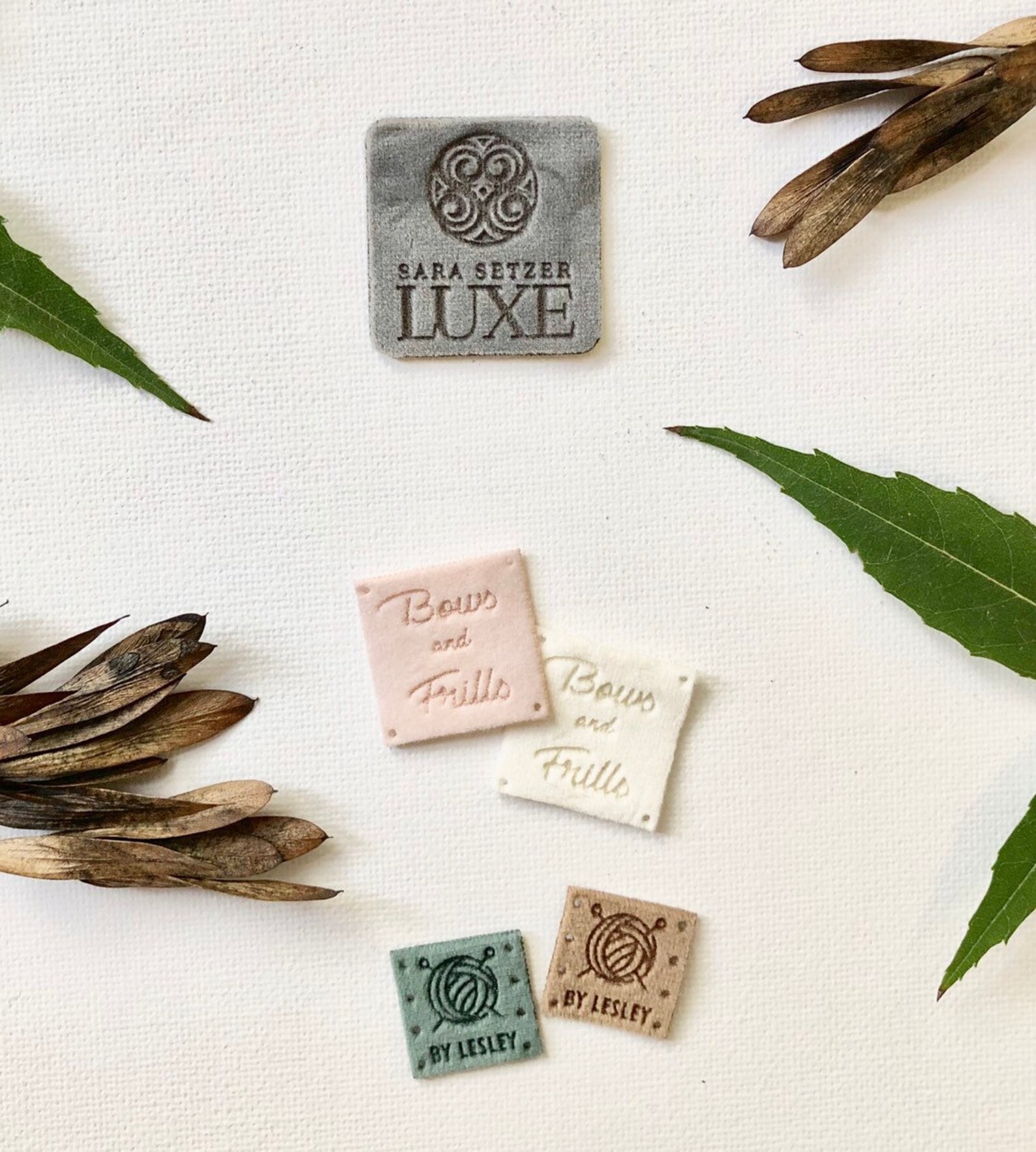 Square Lux Velvet Custom Labels 2cm X 2cm | Etsy