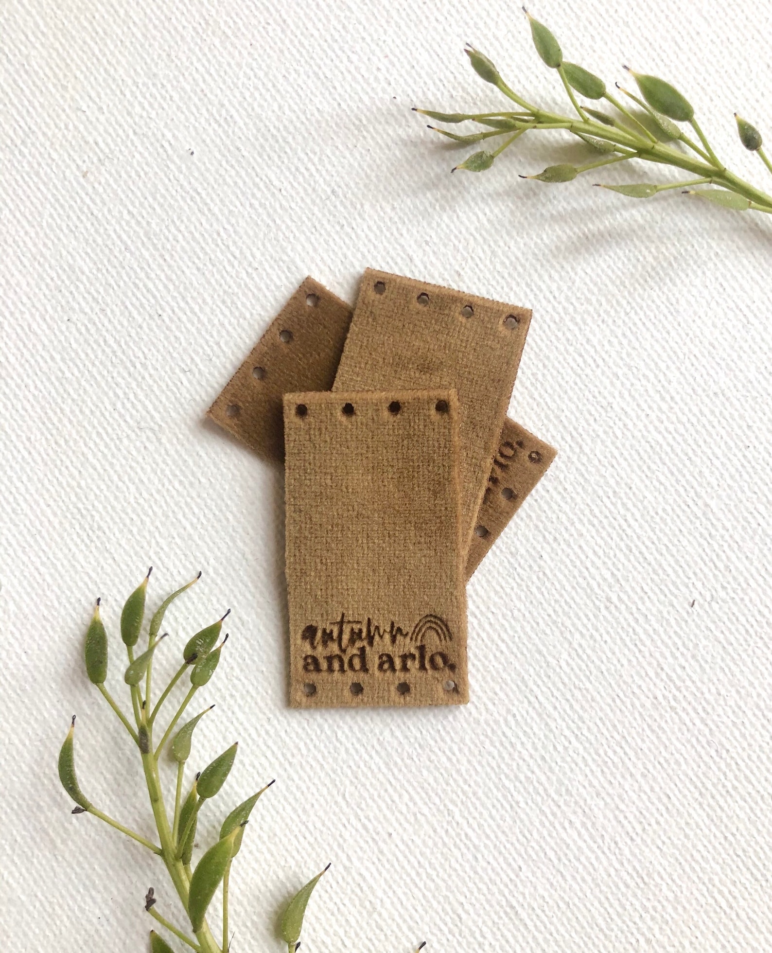 Lux Velvet Customizable Fold-over Labels 0.75 X - Etsy