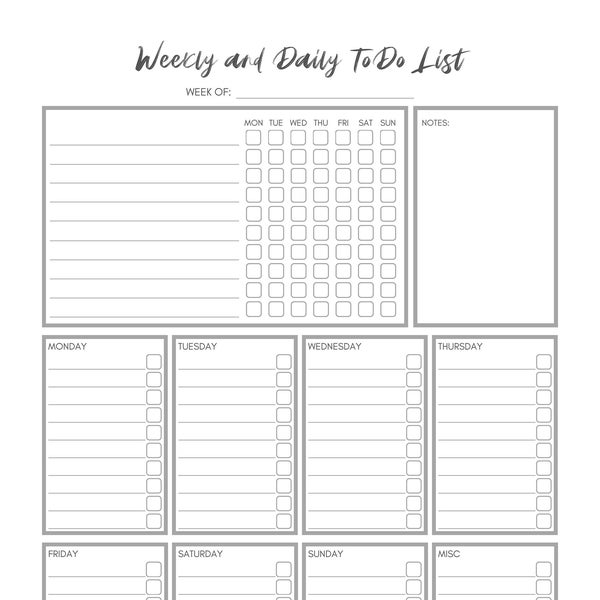 Printable Circle Habit Tracker With Rainbow Colours: Daily, Weekly and Monthly Habits, Vertical ...