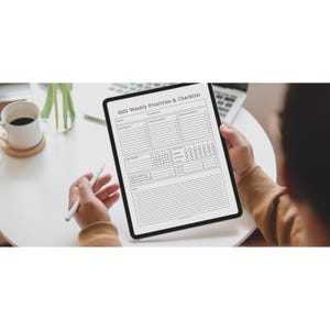 2025 Weekly Checklist, Weekly Priorities, Fillable PDF, Printable ...