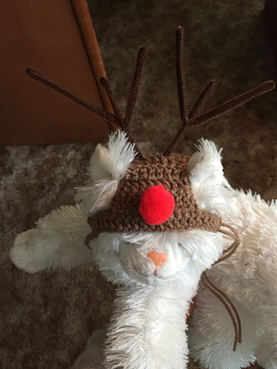 Rudolph the Red Nosed Reindeer Cat Hat - Etsy