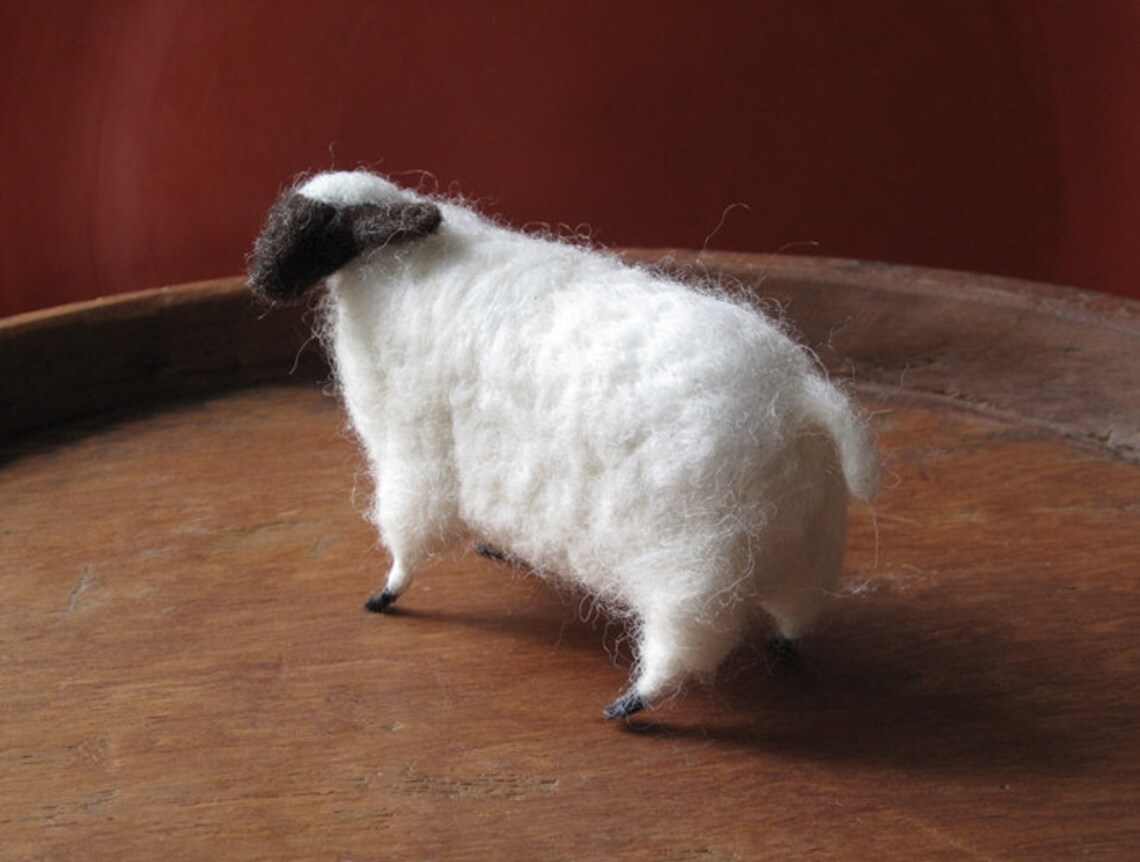 Ready to Ship Primitive Needle Felted Wool Sheep Lamb Ewe - Etsy