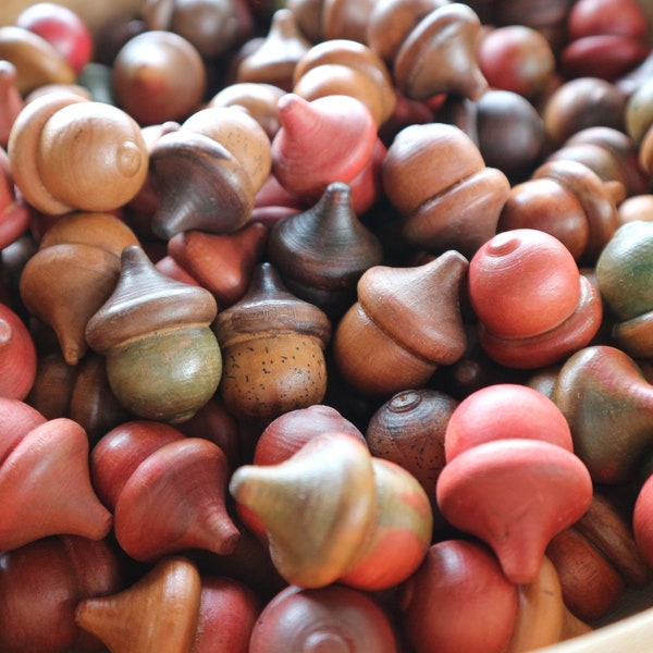 Wood Acorn - Etsy