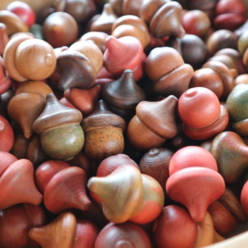Wood Acorn - Etsy