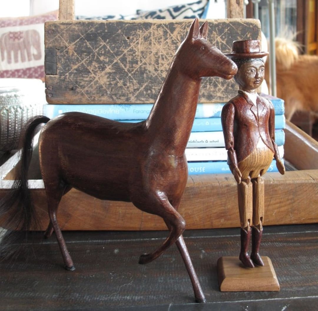 Antique Inspired Primitive Folk Art Limberjack Jig Jigger Minstrel ...