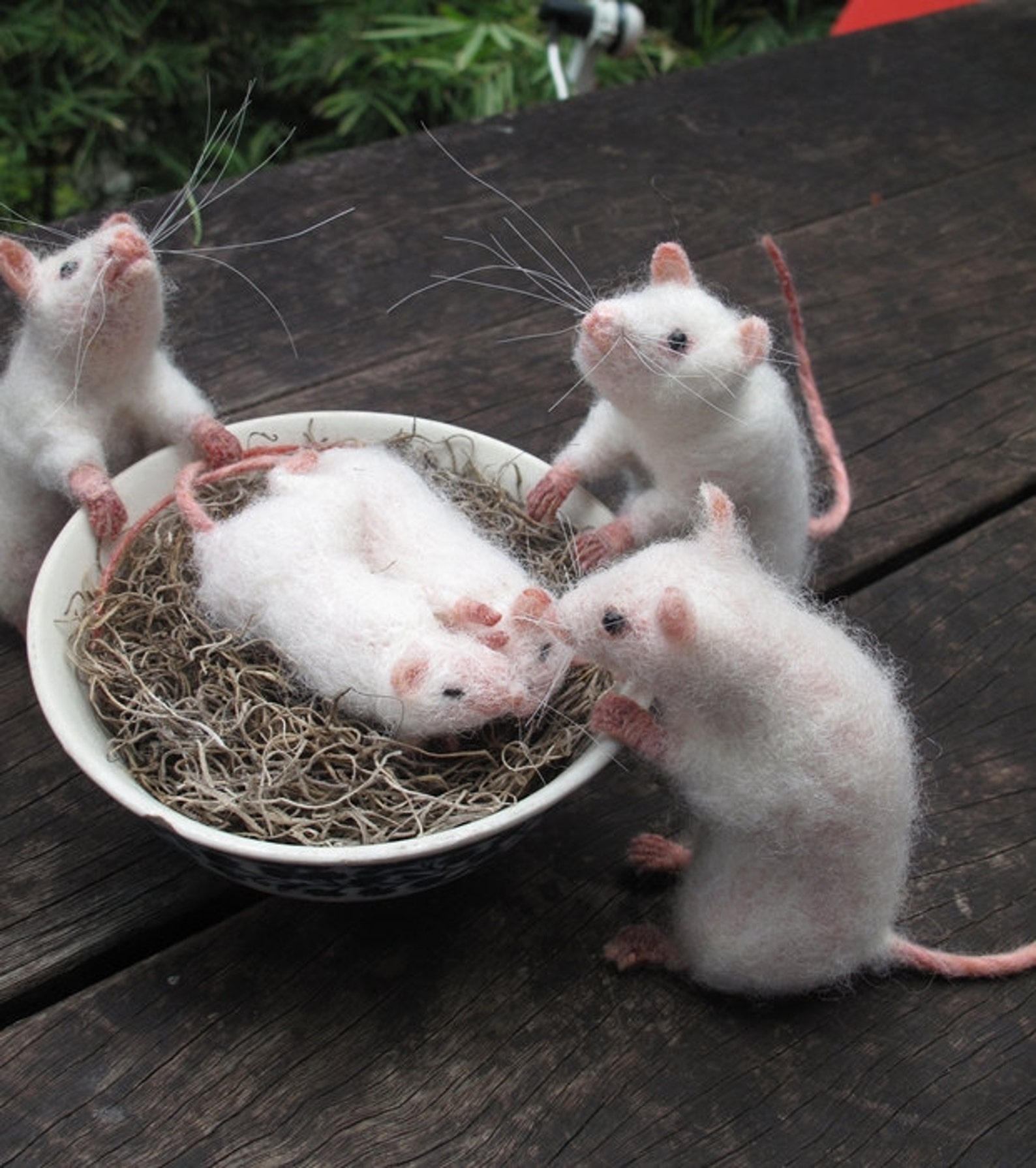 Needle Felted Mouse #3 Meet the Life Size Mice Made to Order - Etsy Canada