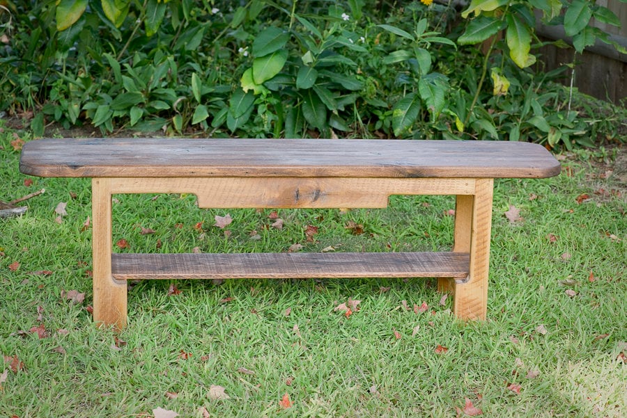 Pallet Wood Entryway Bench with Storage Farmhouse Dining | Etsy