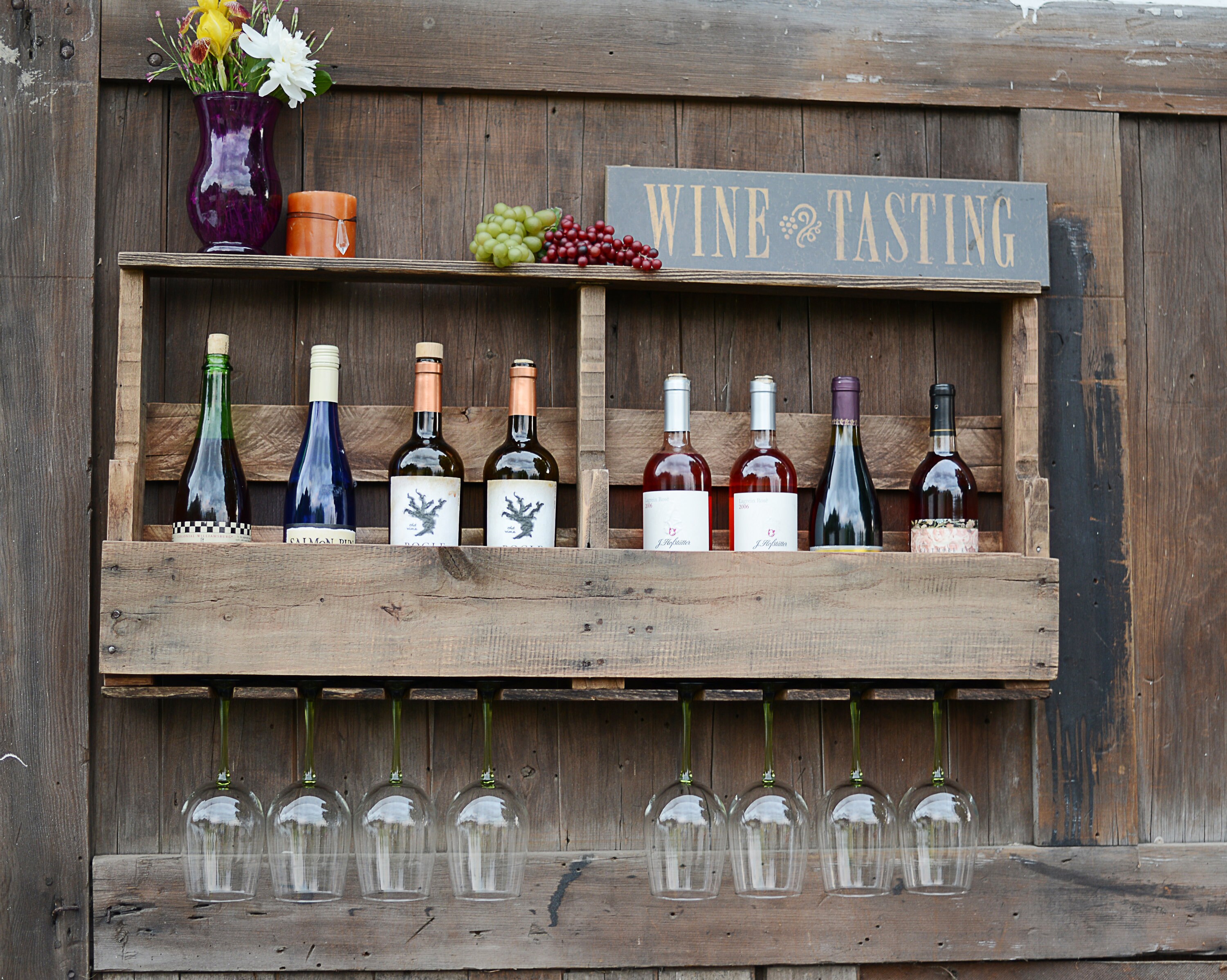 Gift for her Wine Rack Personalized Wine Rack Pallet Wine | Etsy