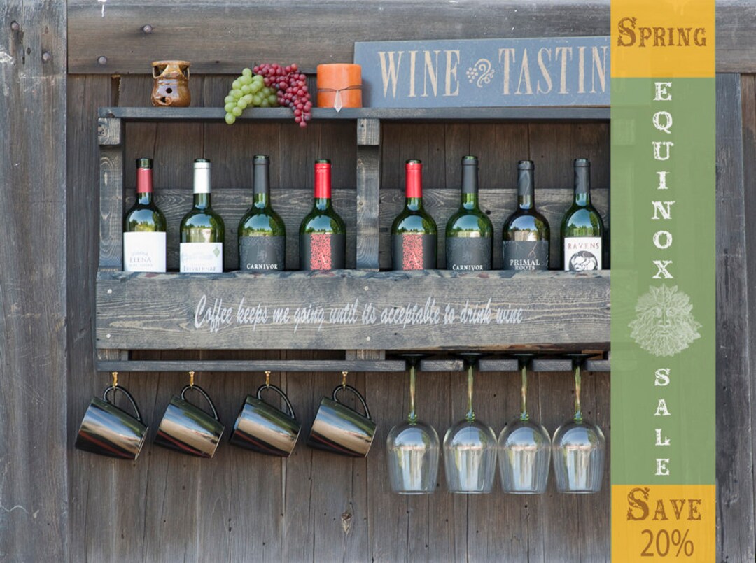 Personalized Gift Wedding Gift Wine Rack Gift Rustic Wine Rack Wedding ...