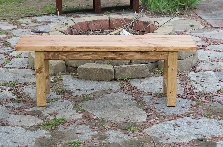 Rustic Wood Entryway Bench Farmhouse Dining Bench Industrial Wooden ...