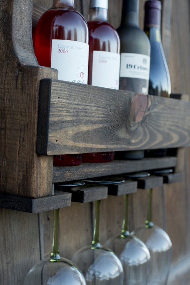 Rustic Wine Rack Handmade Wine Rack Pallet Wine Rack | Etsy