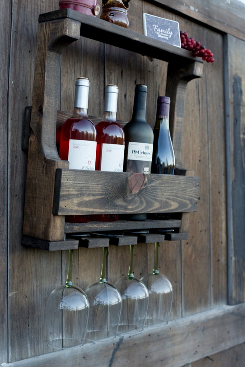 Rustic Wine Rack Handmade Wine Rack Pallet Wine Rack | Etsy