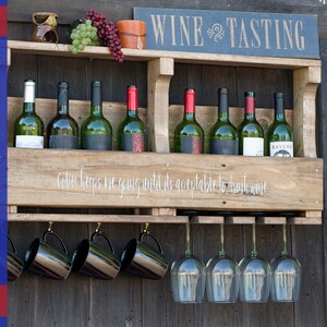 Personalized Gift Wedding Gift Wine Rack Gift Rustic Wine Rack Wedding ...