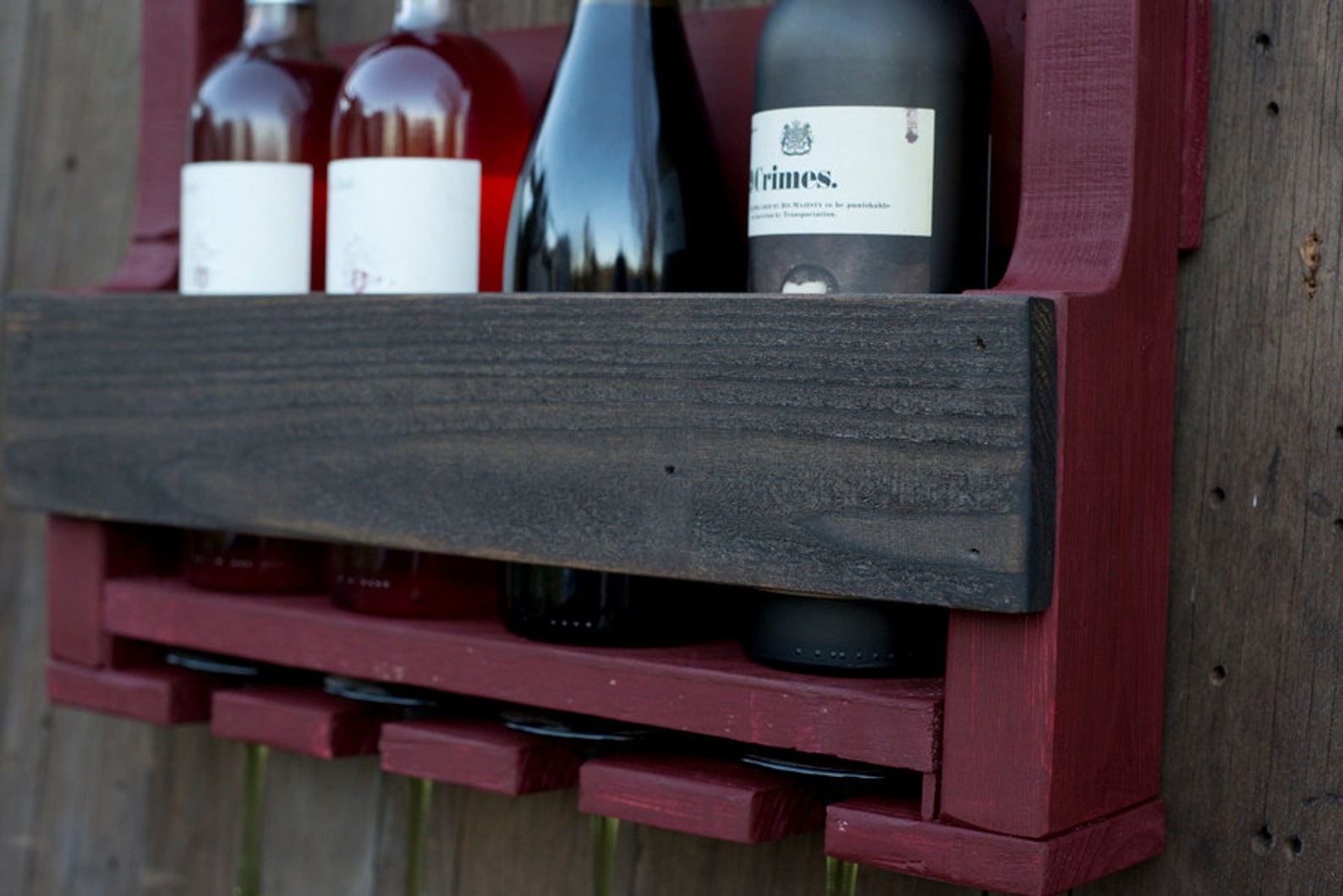 Personalized Gift/ Wine Rack/ Unique Wine Racks / Wall Wine | Etsy