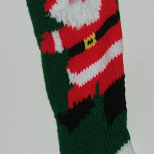 Knitted Christmas Stocking Kit santa's Here - Etsy