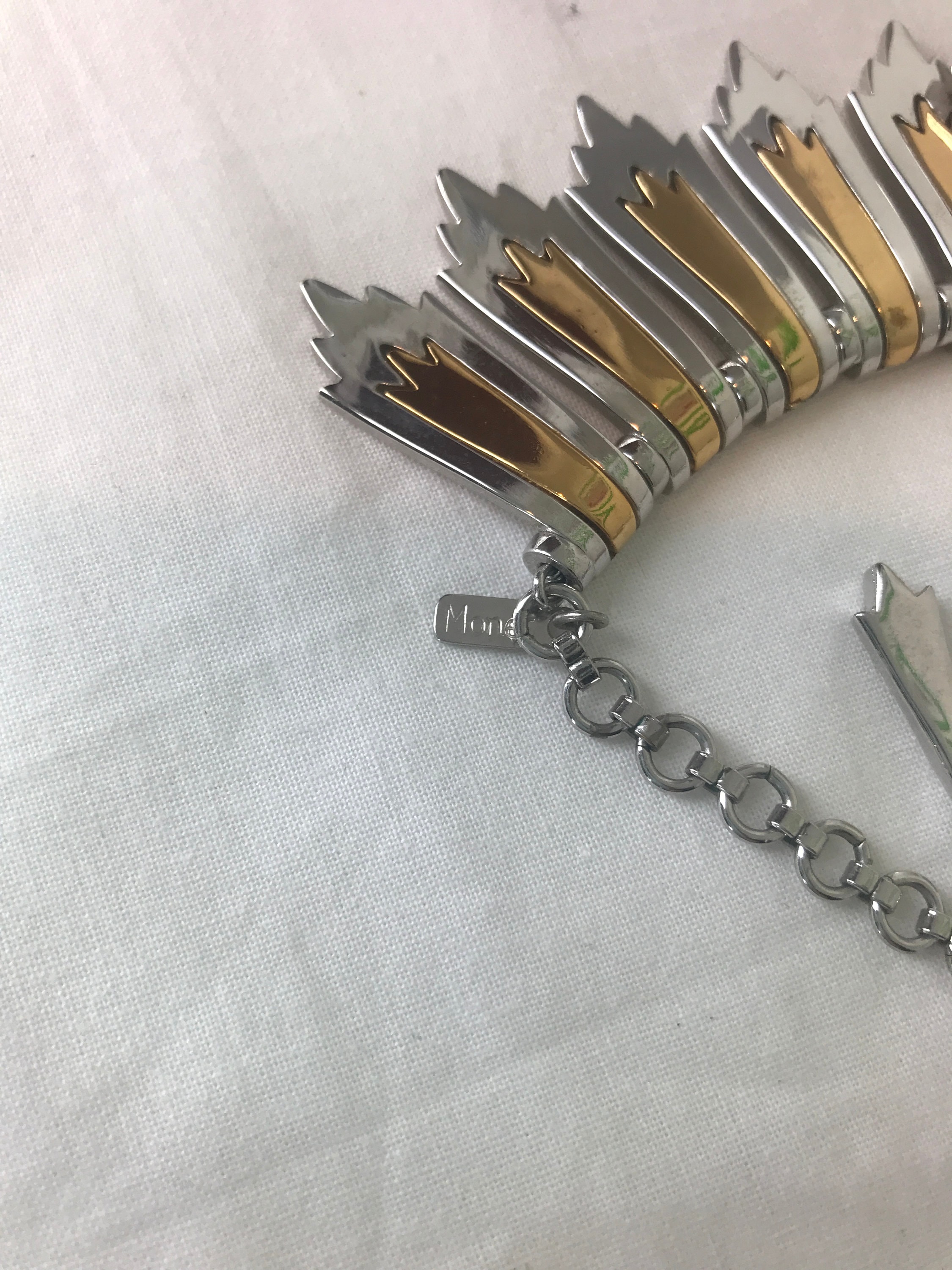 Vintage MONET Egyptian Revival Art Deco Necklace Choker Colleta Alice ...