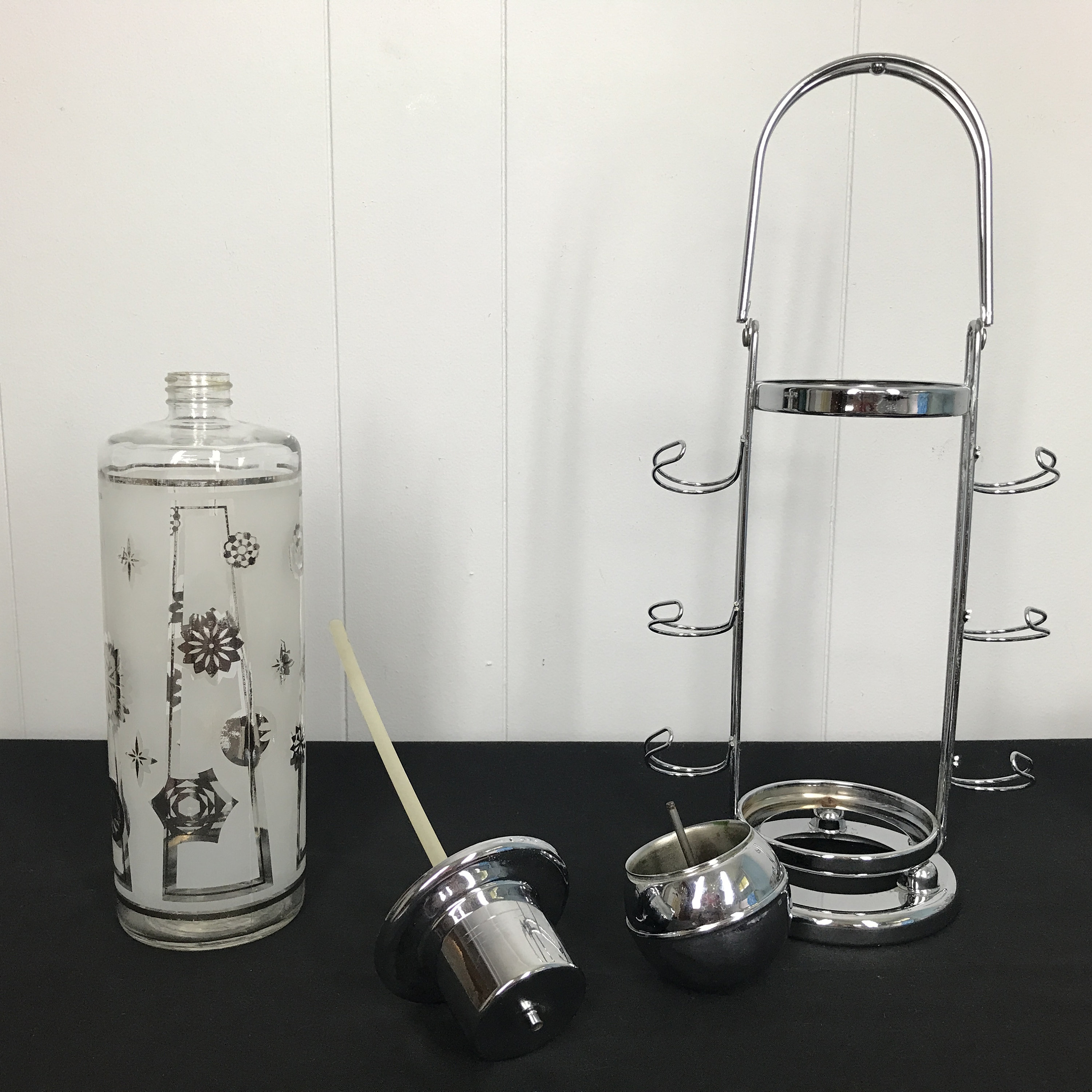 MCM Mid-century Modern Alcohol Liquor Dispenser With Caddy 6 Shot ...