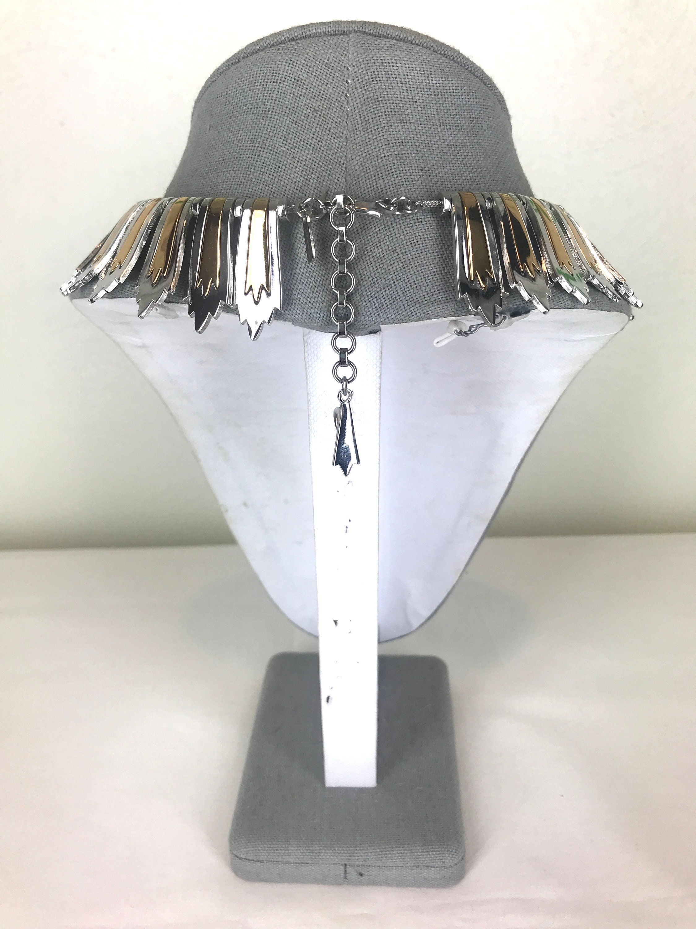 Vintage MONET Egyptian Revival Art Deco Necklace Choker Colleta Alice ...