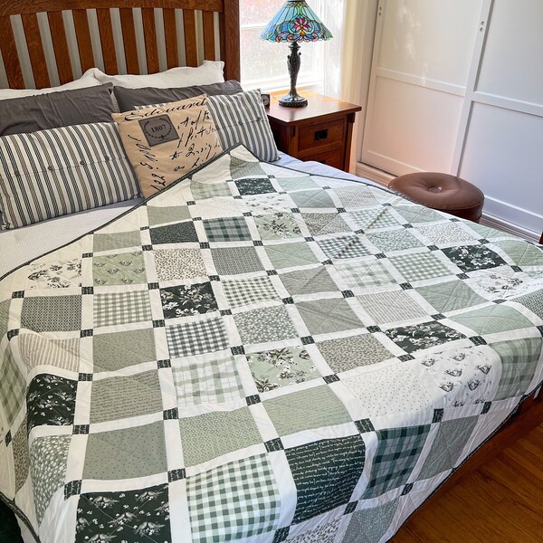 Sage Green Gingham Bedding - Etsy