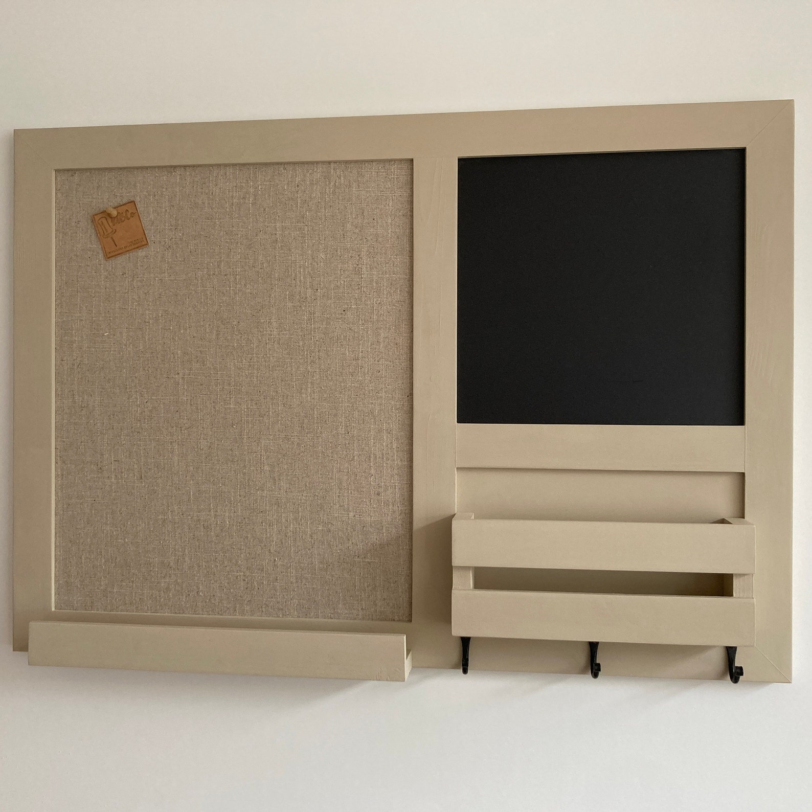 Large Pin Board Blackboard Hooks Letter Holder Shelf | Eco-friendly and ...