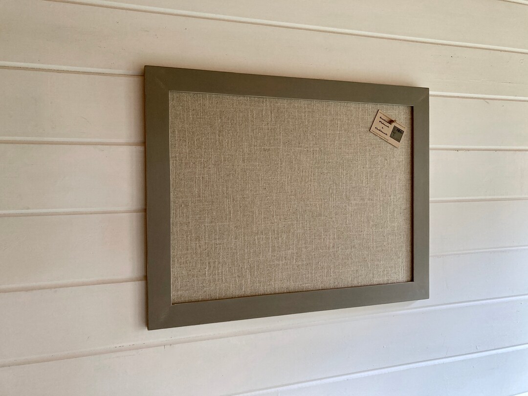 Pinboard Grey Framed Pinboard Fabric Noticeboard Eco Friendly Pinboard ...