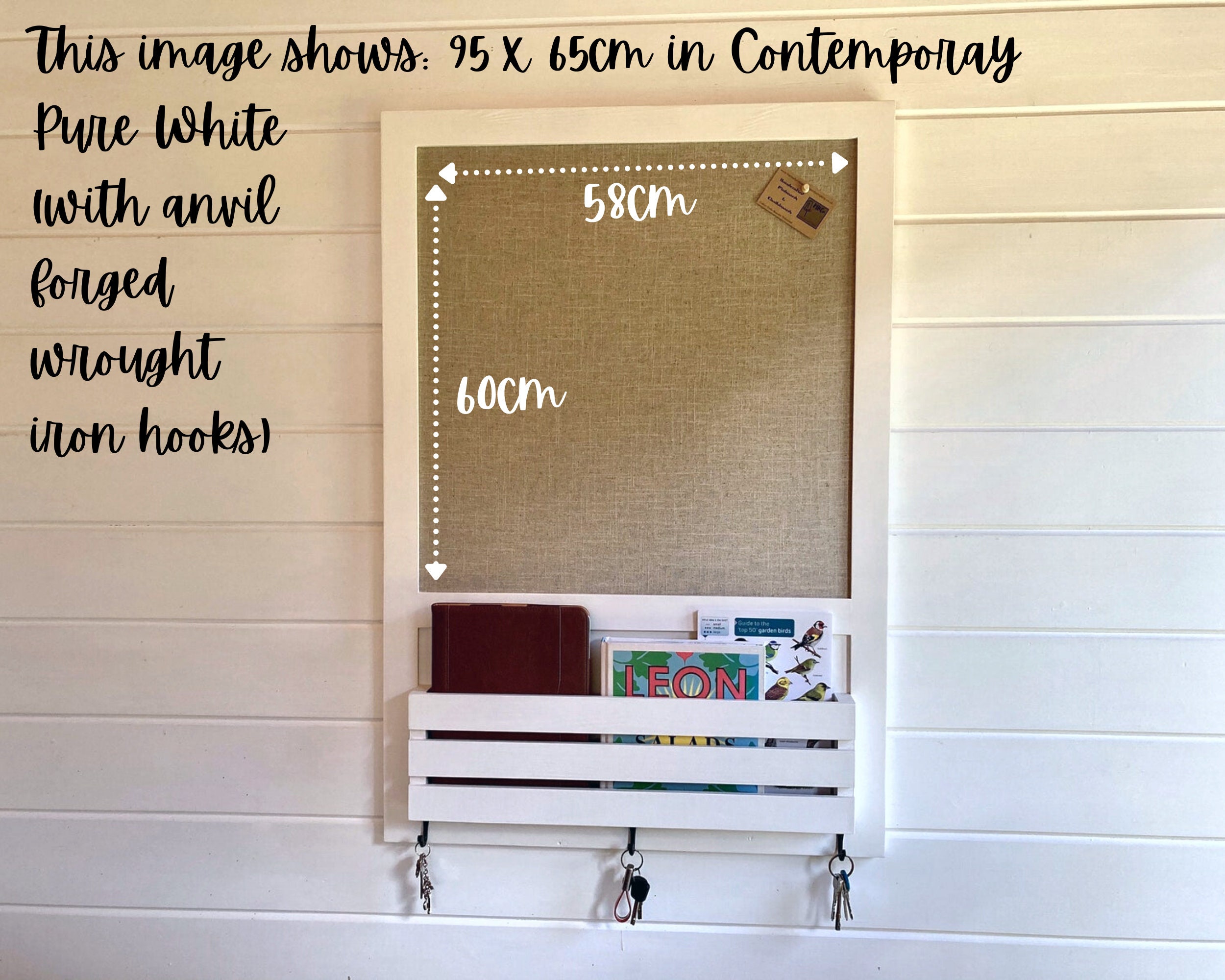 Hand Crafted Noticeboard / Bulletin Pin Board With Letter - Etsy UK