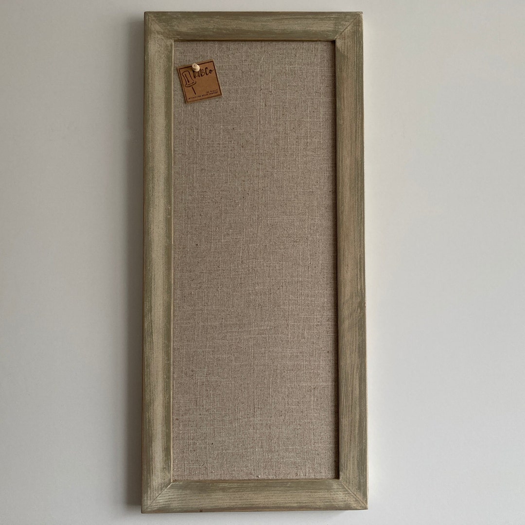 Pinboard Aged Framed Pinboard Fabric Eco Friendly Pinboard Wood ...