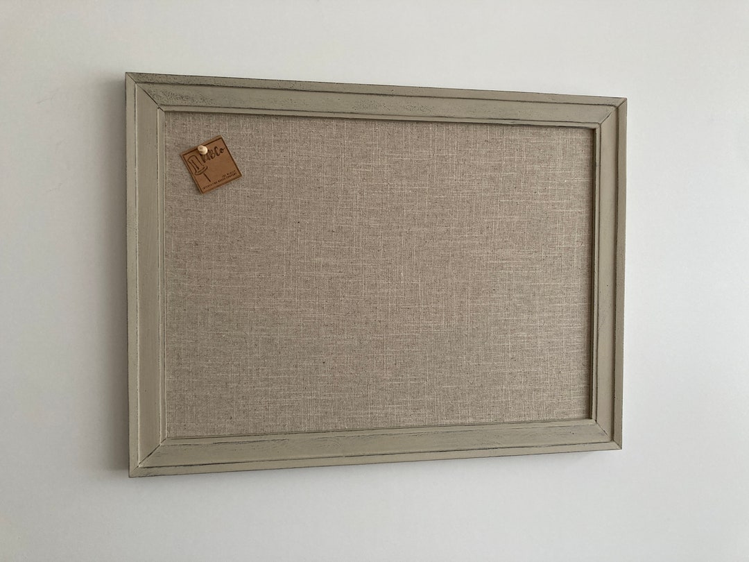 Handmade Linen Pin Board: Eco Friendly FSC Wood Frame - Etsy UK