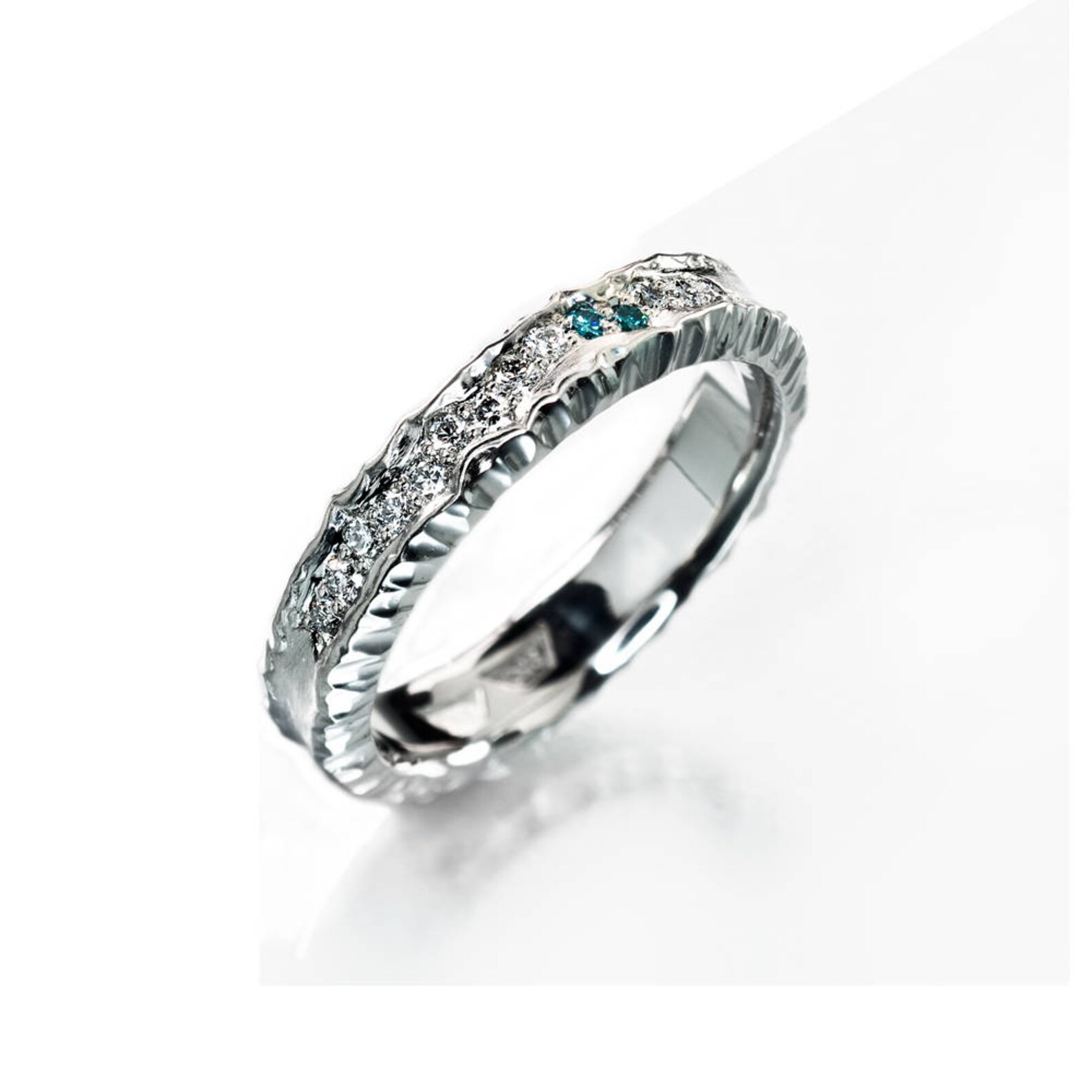 Unique Bridal Ring Set Matching Wedding Ring Set for Her - Etsy