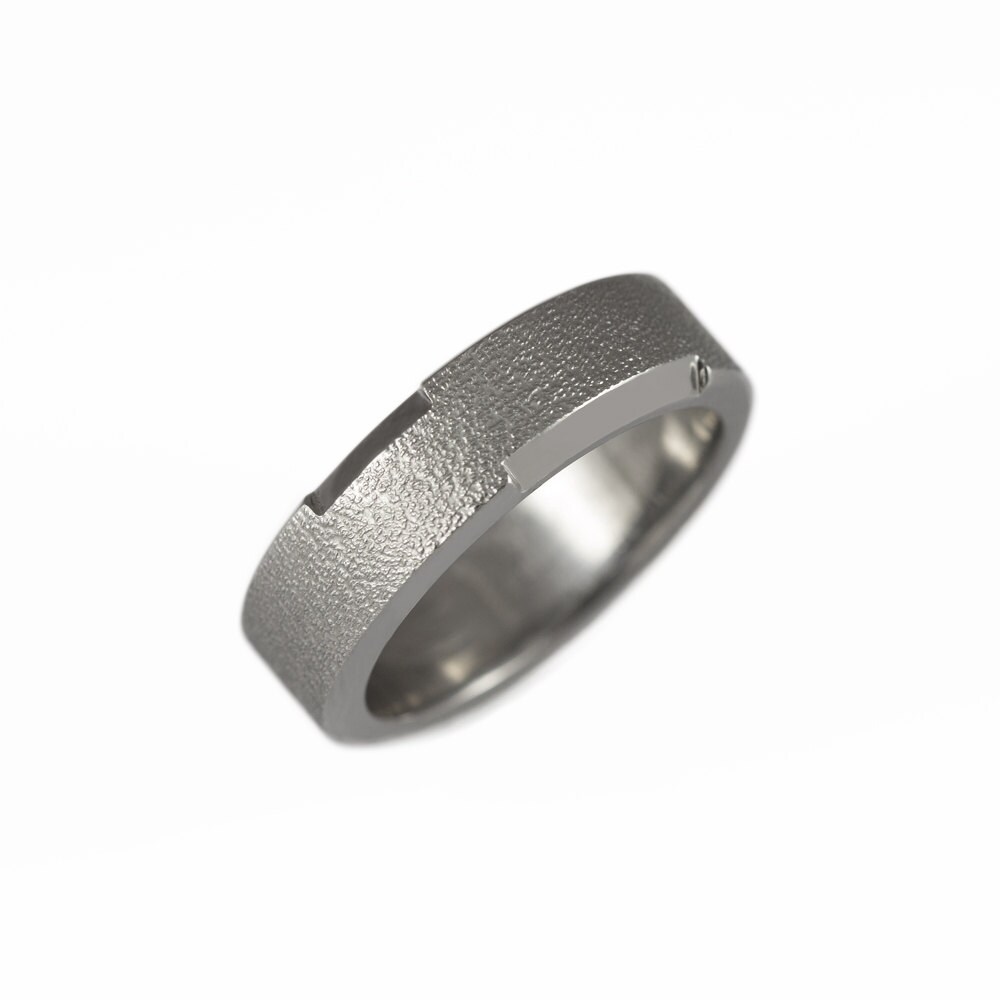 Contemporary Mens Wedding Ring, Mens Modern Wedding Band, Mens Wedding ...