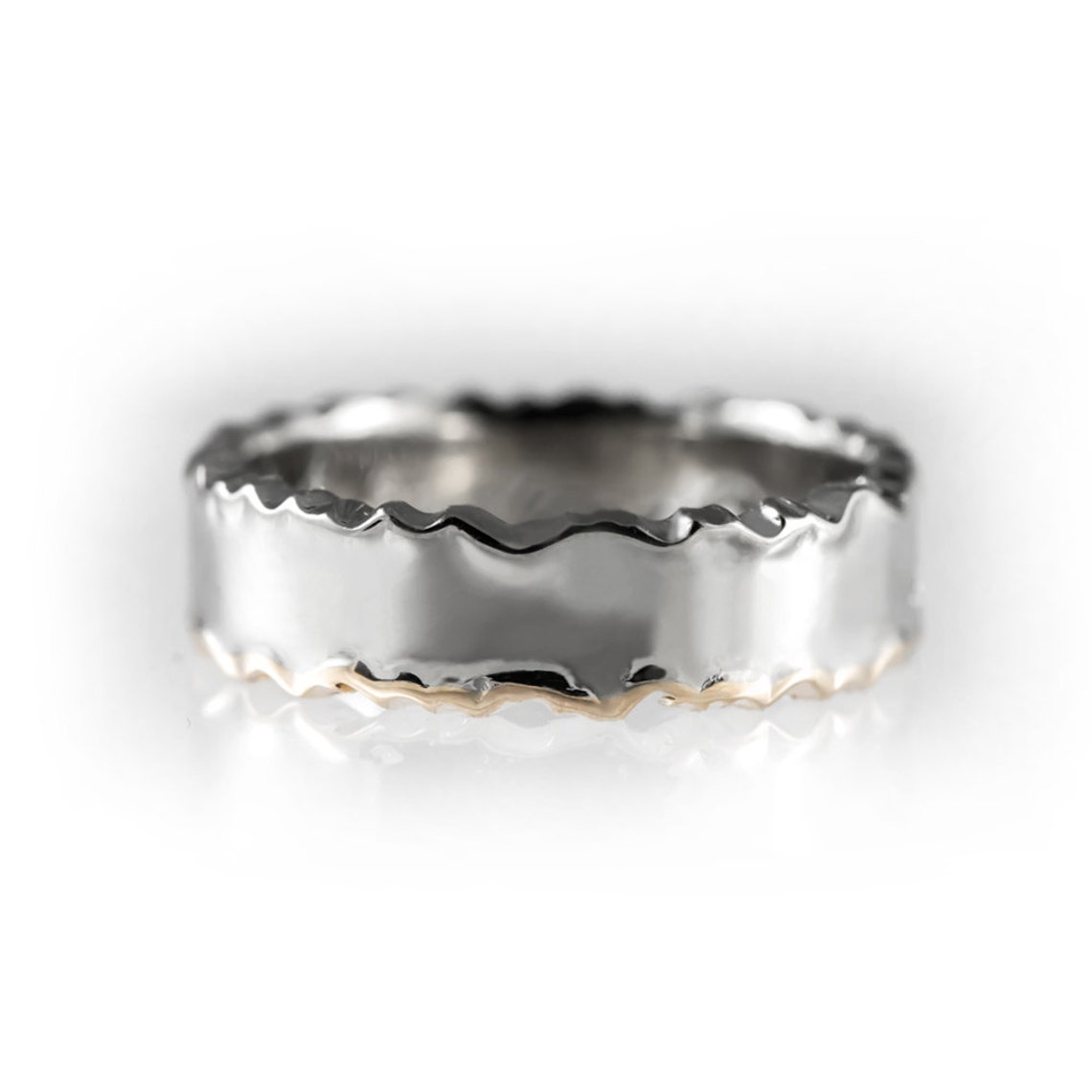 Two Tone Ring Two Tone Gold Ring Two Tone Jewelry - Etsy