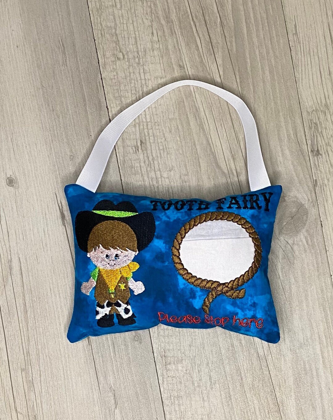 Tooth Fairy Pillow Cowboy Tooth Pocket Boy Gift - Etsy