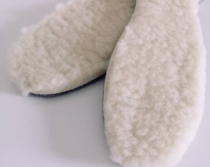 4 Pieces CUT YOUR OWN Australian Merino Sheepskin Insoles Pads Reline ...