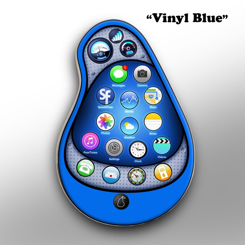 Pear Phone GX Vinyl Blue | Etsy