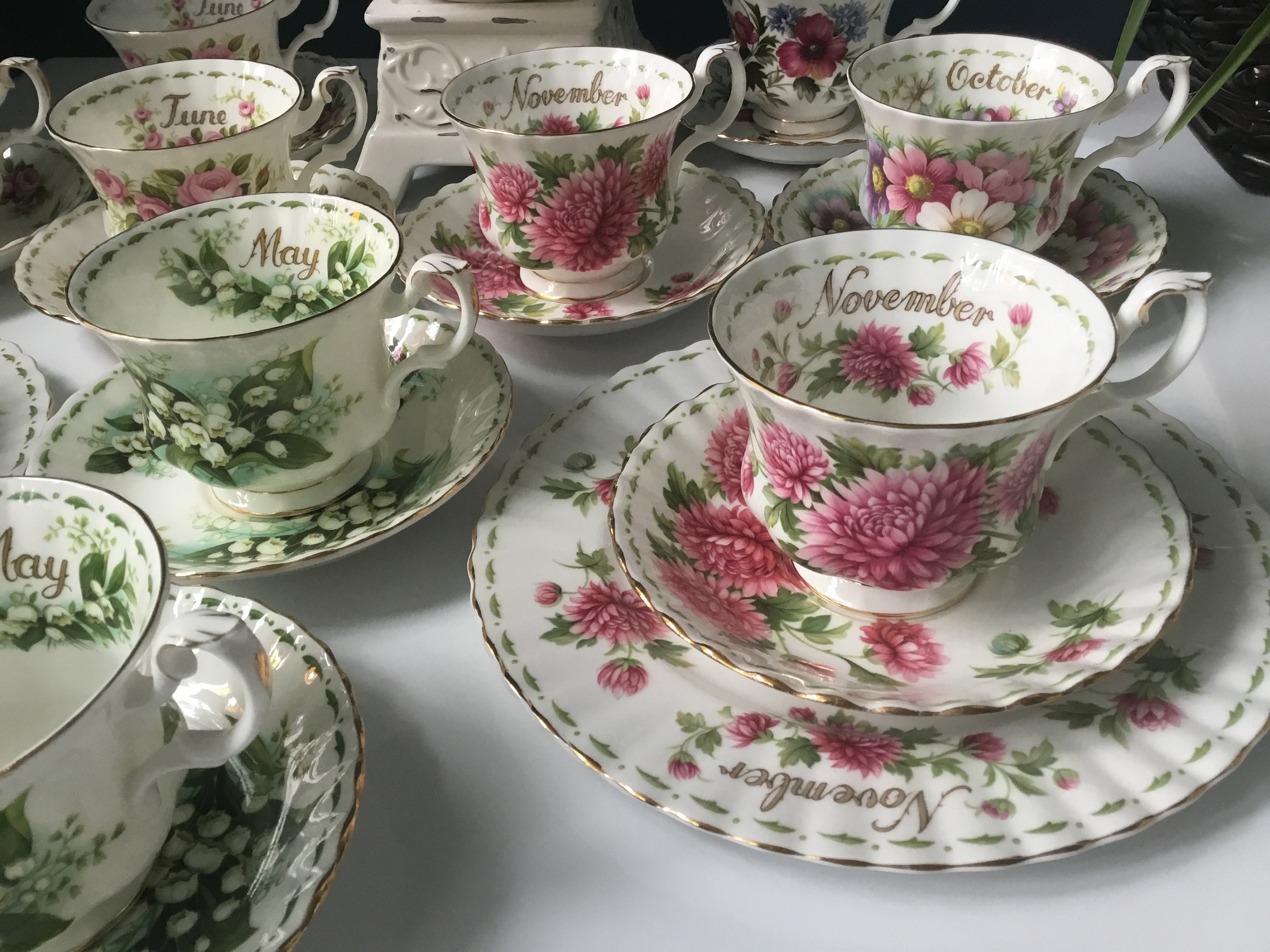 Royal Albert Flower of the Month Pieces Sold Individually - Etsy