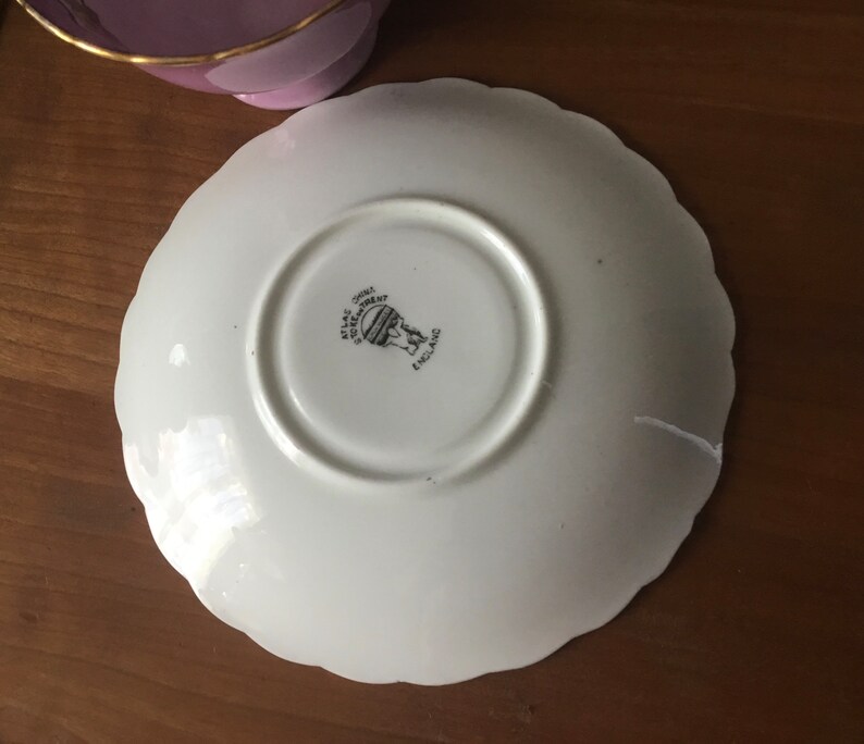 Vintage Atlas China Stoke on Trent England Purple With Fruit Tea Cup ...